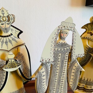 Silvestri Nativity Figures, 3 Wise Men, Handcrafted SP for Silvestri ...