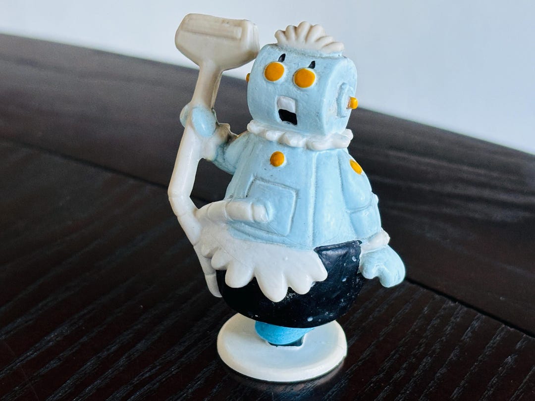 Jetsons Rosie Robot 1990 PVC Applause Figure Rosie Vaccuming Figure ...