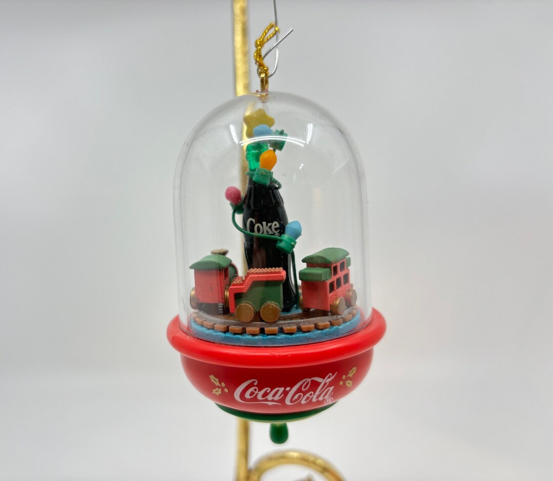 1995 Coca Cola Enesco Things Go Better With Coke Train Ornament, Ornament Moves - Etsy
