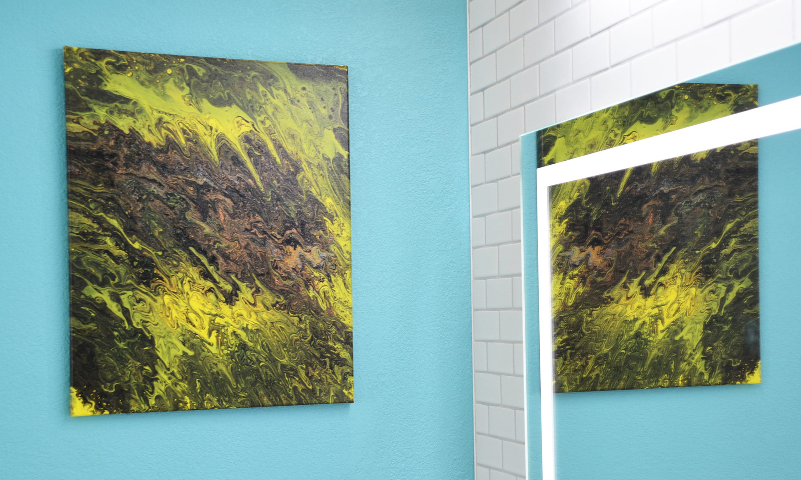 20 X 16" -- Uranium Leak -- Premium Acrylic Paint Artworks - QUALITY ...