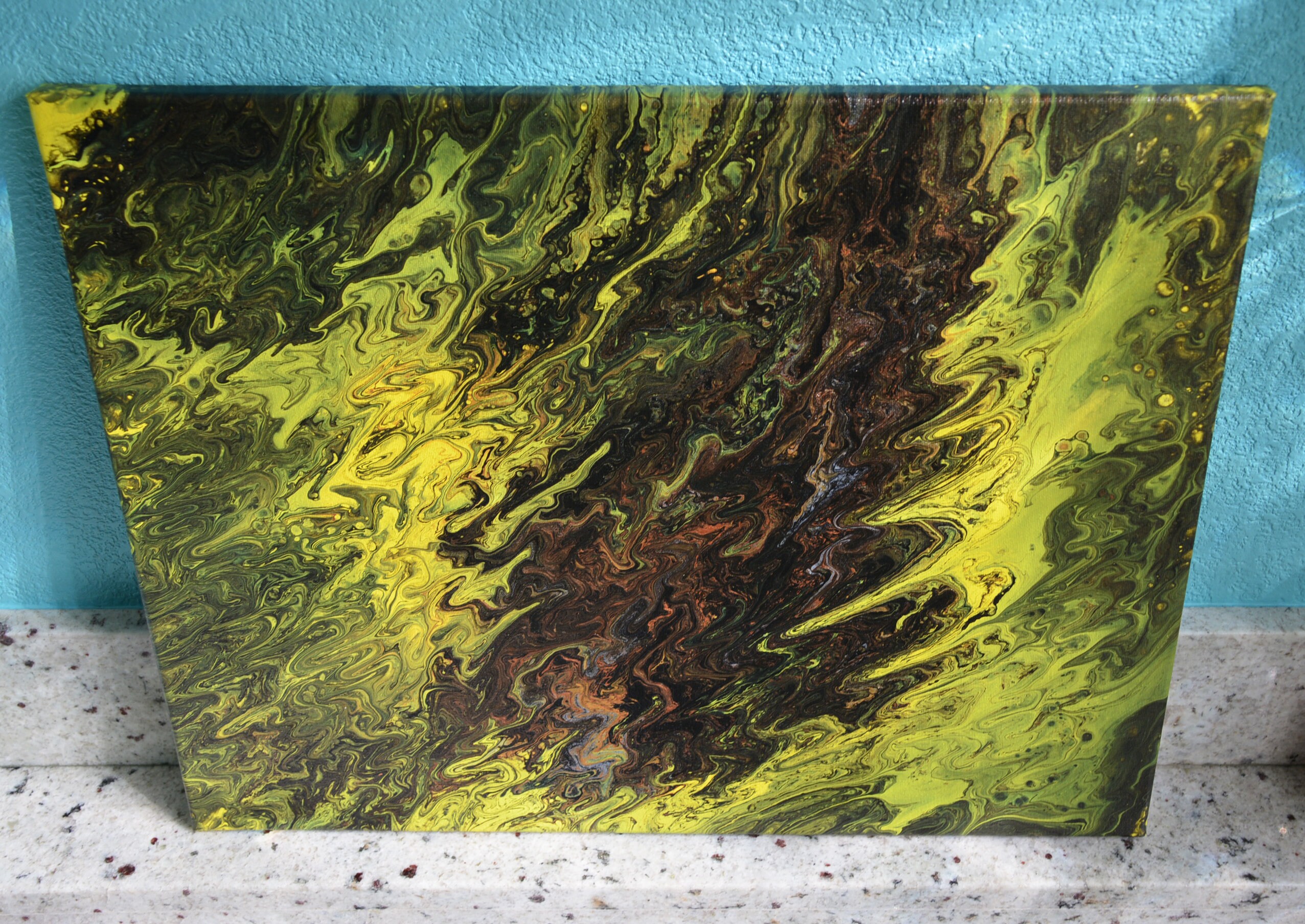 20 X 16" -- Uranium Leak -- Premium Acrylic Paint Artworks - QUALITY ...