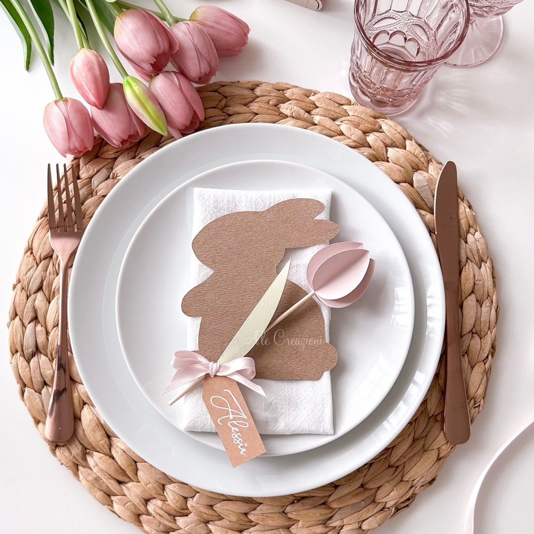 DIY EASTER Placeholder Printable Paper Pattern Tutorial PDF File ...