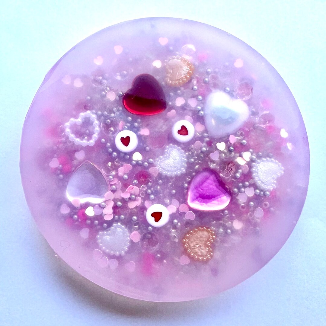 Picking Pad Fidget Pick Palette Toy Heart Love Pink Texture to Pick, Dig and Peel - Etsy