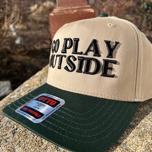 Go Play Outside - Trucker Hat - Color Options - Etsy