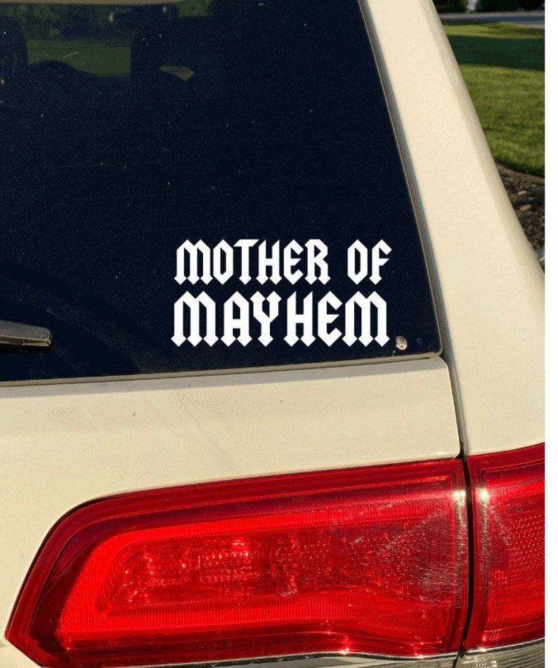 Mother of Mayhem / Decal / Vinyl Decal / Car Decal / Laptop - Etsy