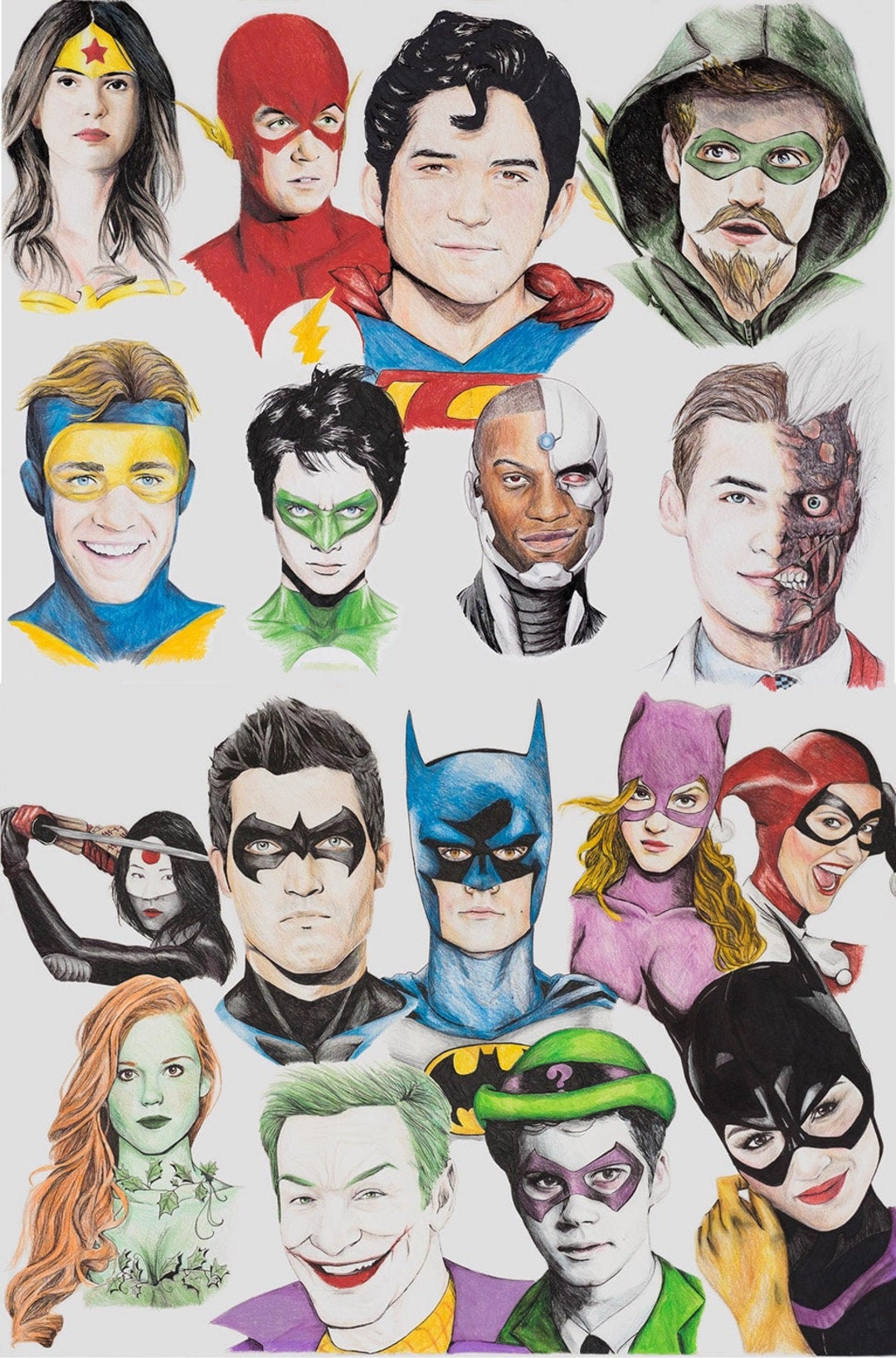Teen Wolf / DC Print Portrait - Etsy