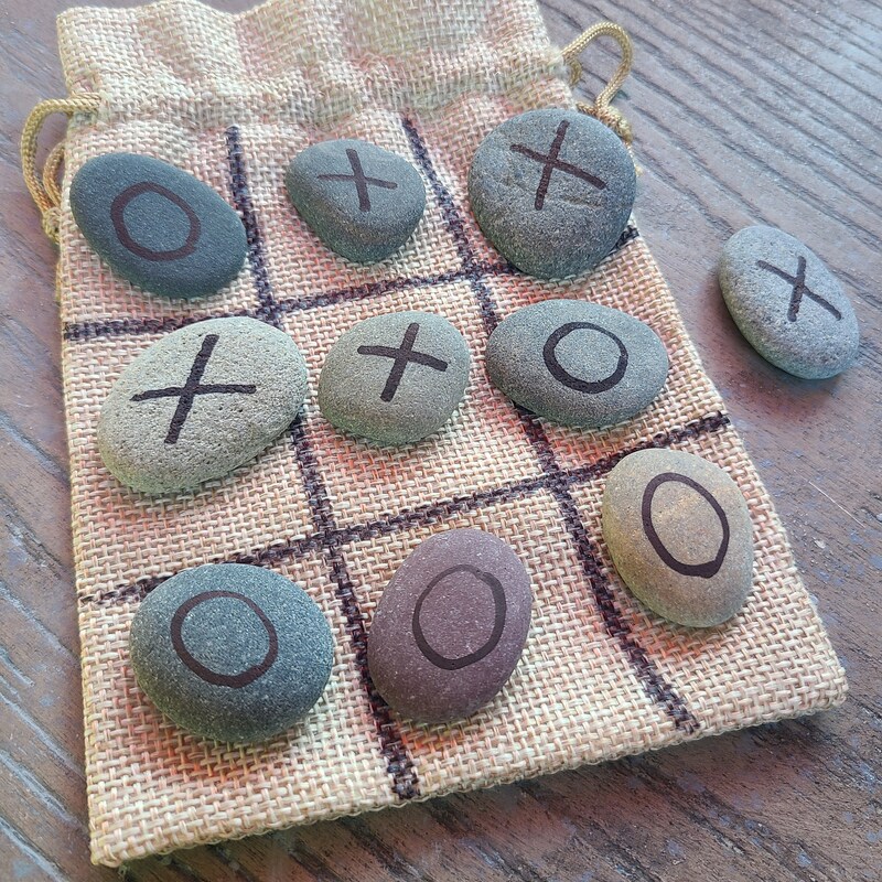 Rock Tic Tac Toe - Etsy