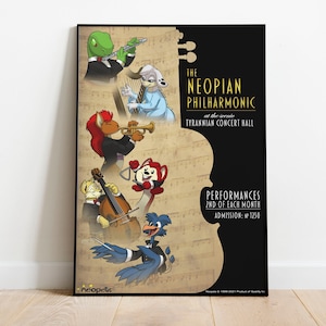 Neopets – Neopian Philharmonic Band Poster (officially Licensed) - Etsy