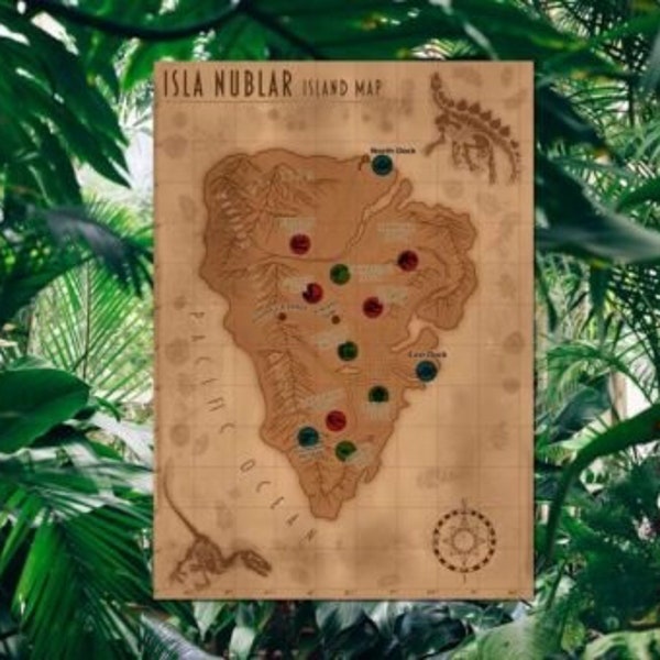 Isla Nublar - Etsy