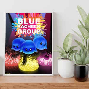 Neopets – Blue Kacheek Group Band Poster (officially Licensed) - Etsy