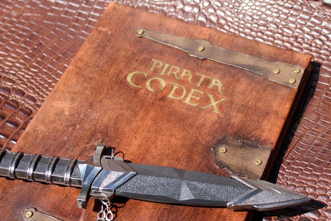 The Pirate Code pirata Codex Book Replica Custom Cover for - Etsy