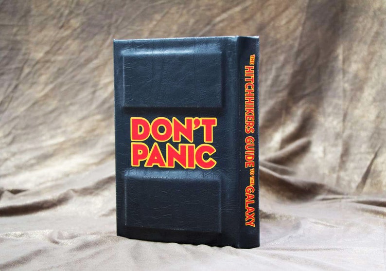 Hitchhiker's Guide to the Galaxy HHGTTG Book Replica - Etsy UK Hitchhiker's Guide to the Galaxy HHGTTG Book Replica - Etsy UK