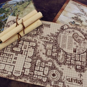 Custom RPG / Game Cloth Map Printing Service - Etsy