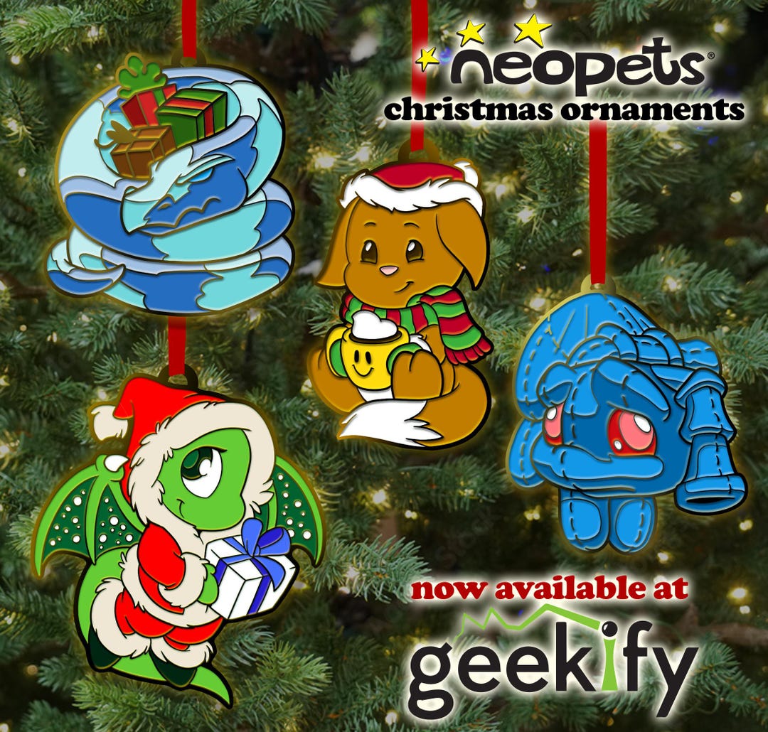 Neopets – Christmas Ornaments V2 (officially Licensed) - Kacheek ...