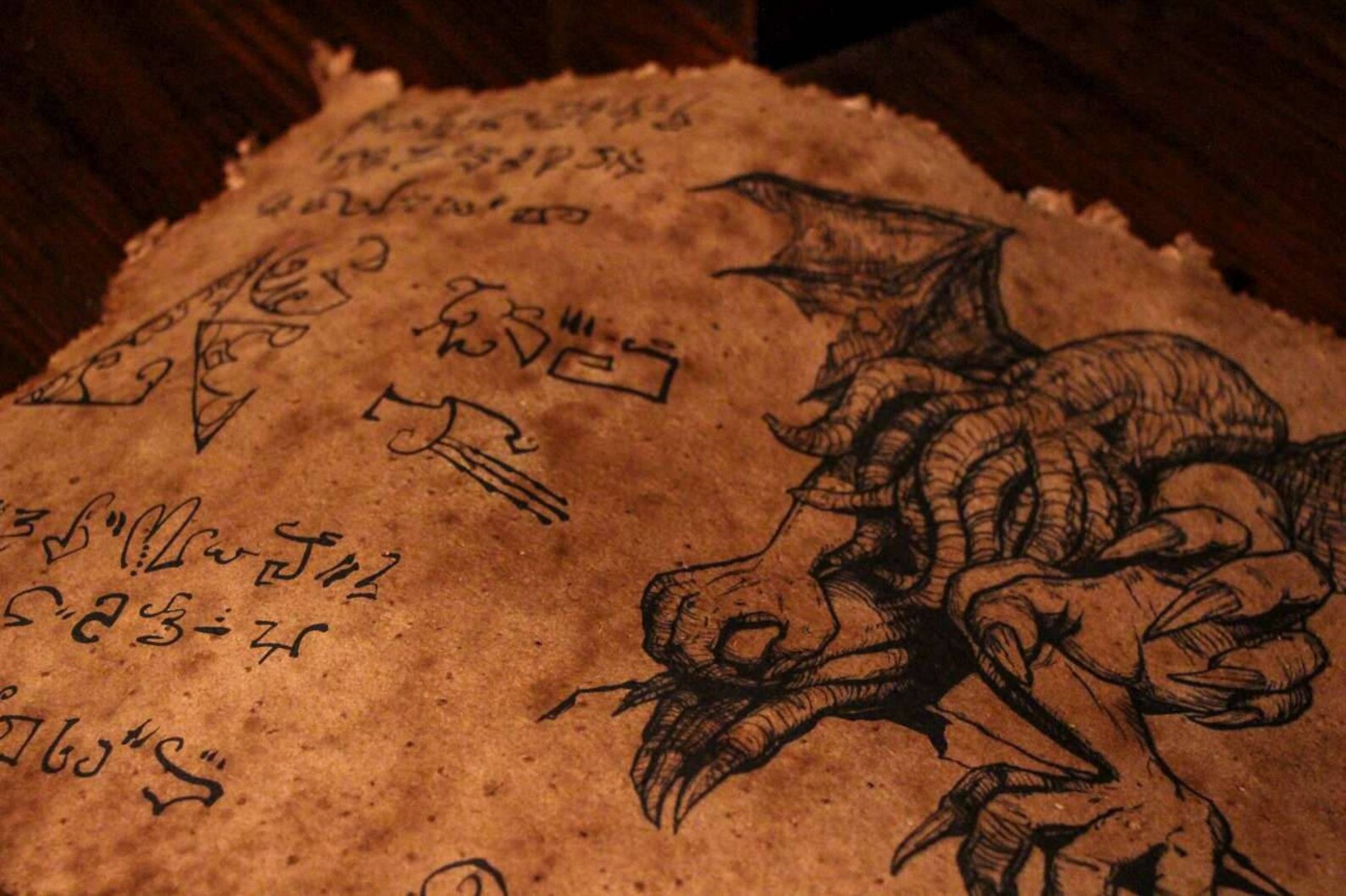 Ancient Cthulhu Summoning Scroll an Aged Antique Scroll | Etsy