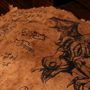 Ancient Cthulhu Summoning Scroll an Aged Antique Scroll | Etsy