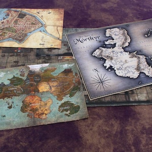 Custom RPG / Game Cloth Map Printing Service - Etsy