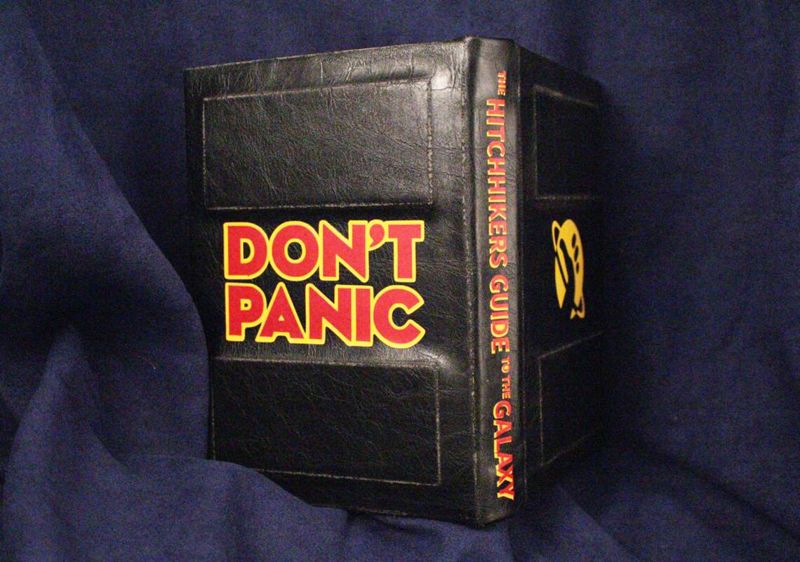 Hitchhiker's Guide to the Galaxy HHGTTG Book Replica - Etsy Hitchhiker's Guide to the Galaxy HHGTTG Book Replica - Etsy