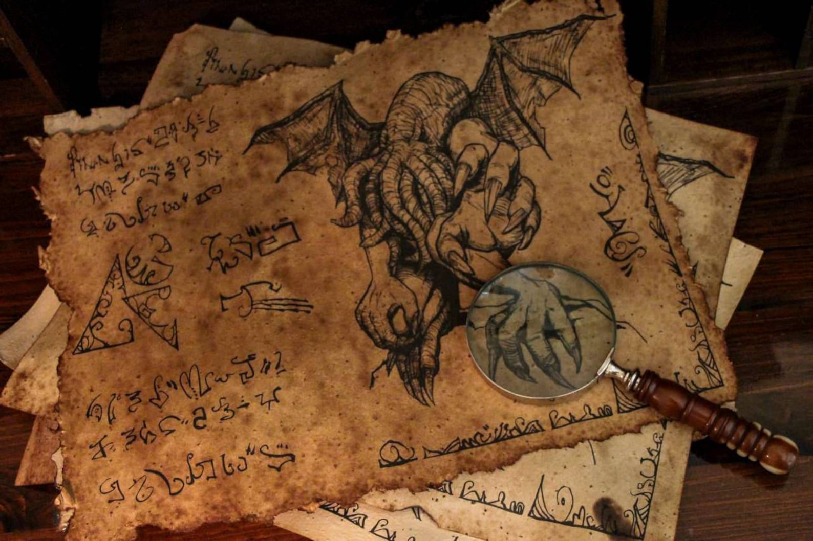 Ancient Cthulhu Summoning Scroll an Aged Antique Scroll - Etsy