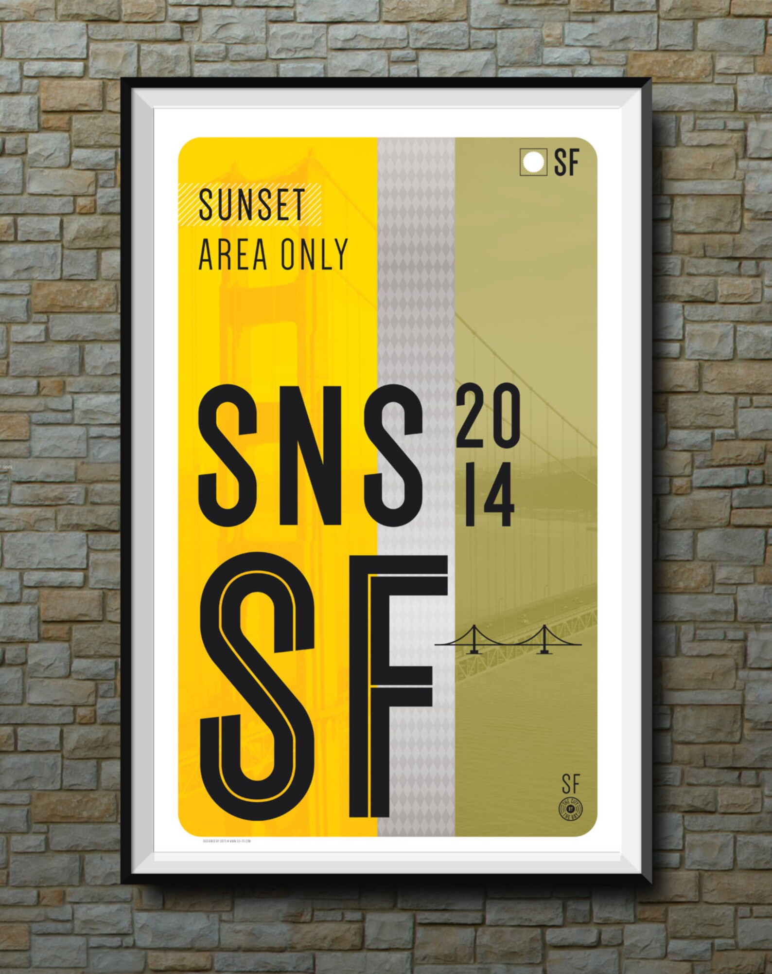 SF Muni Poster: Sunset - Etsy