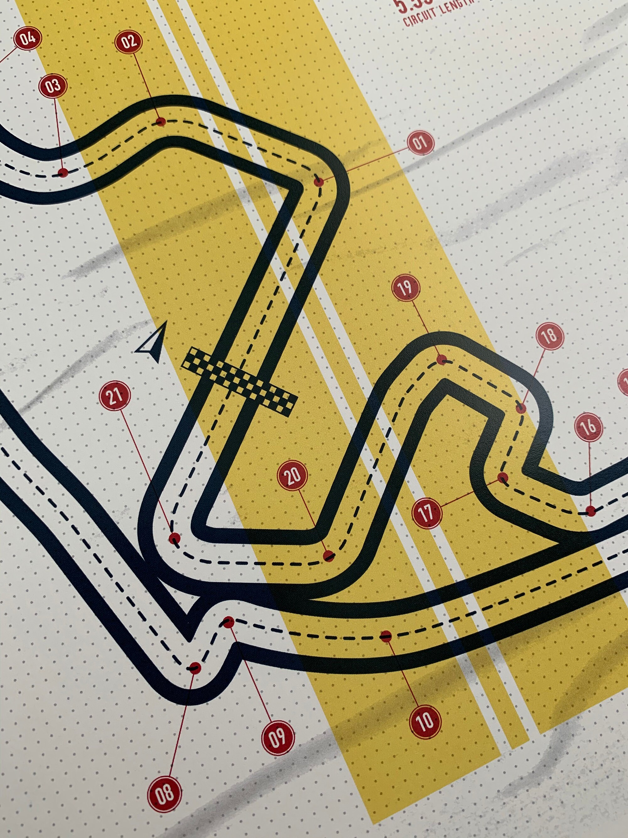 Formula 1 Racetrack Downloadable Poster: Abu Dhabi Track - Etsy
