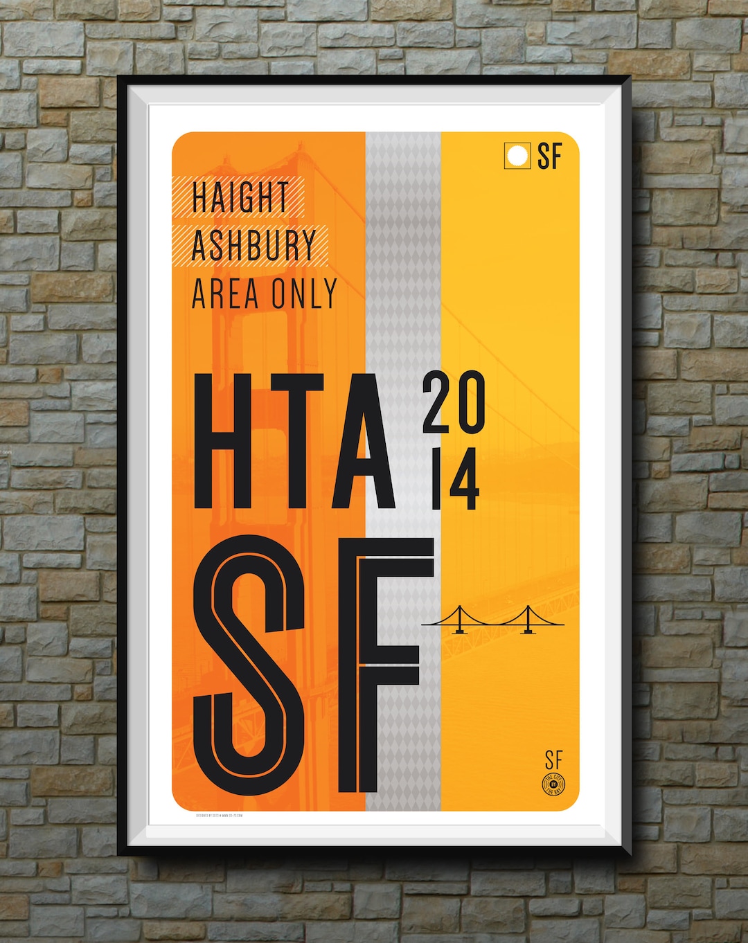 San Francisco Downloadable Muni Poster: Haight Ashbury - Etsy