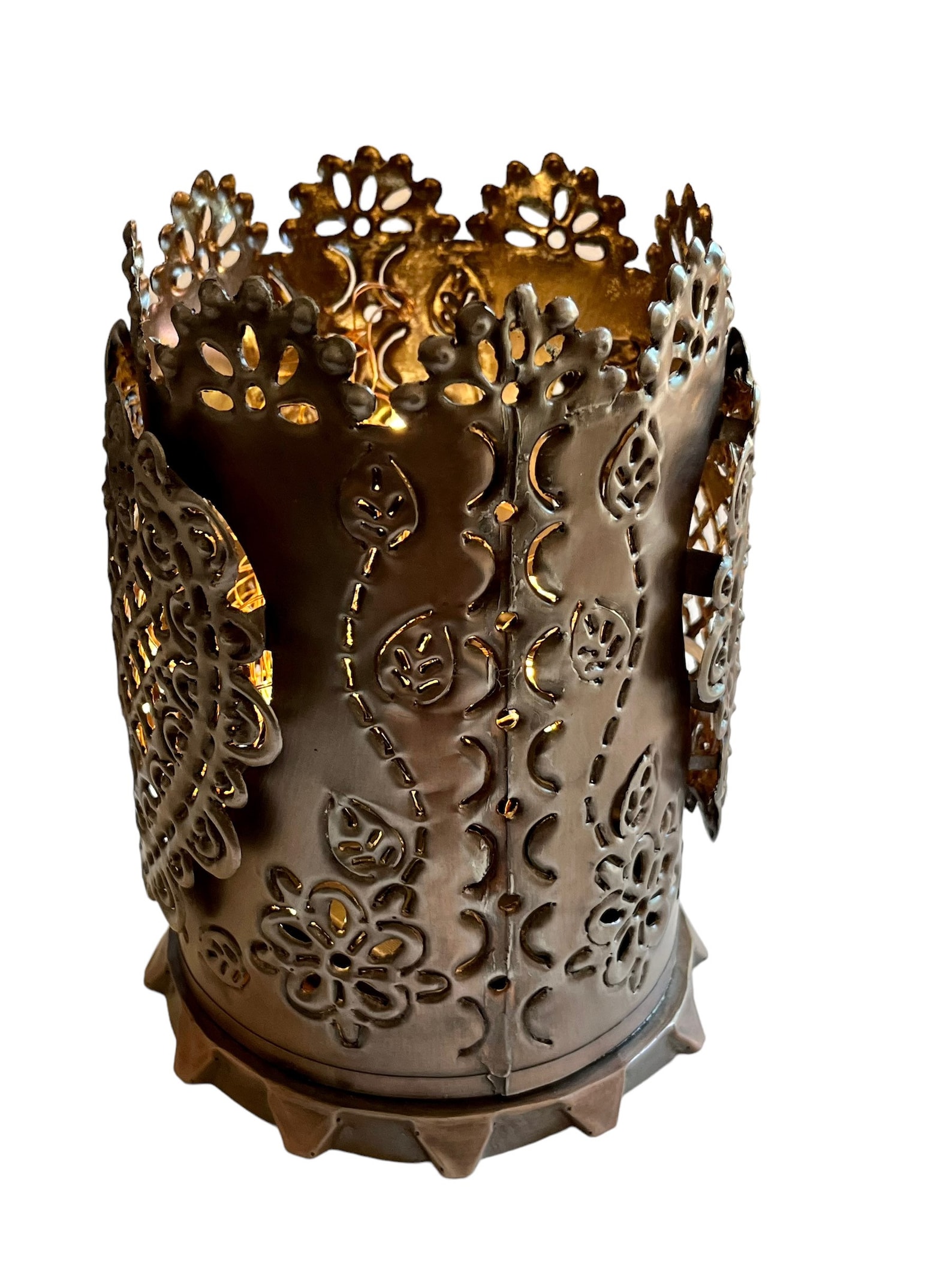 Set 2 Tin SACRED HEART LUMINARIAS Mexican Punched Tin - Etsy