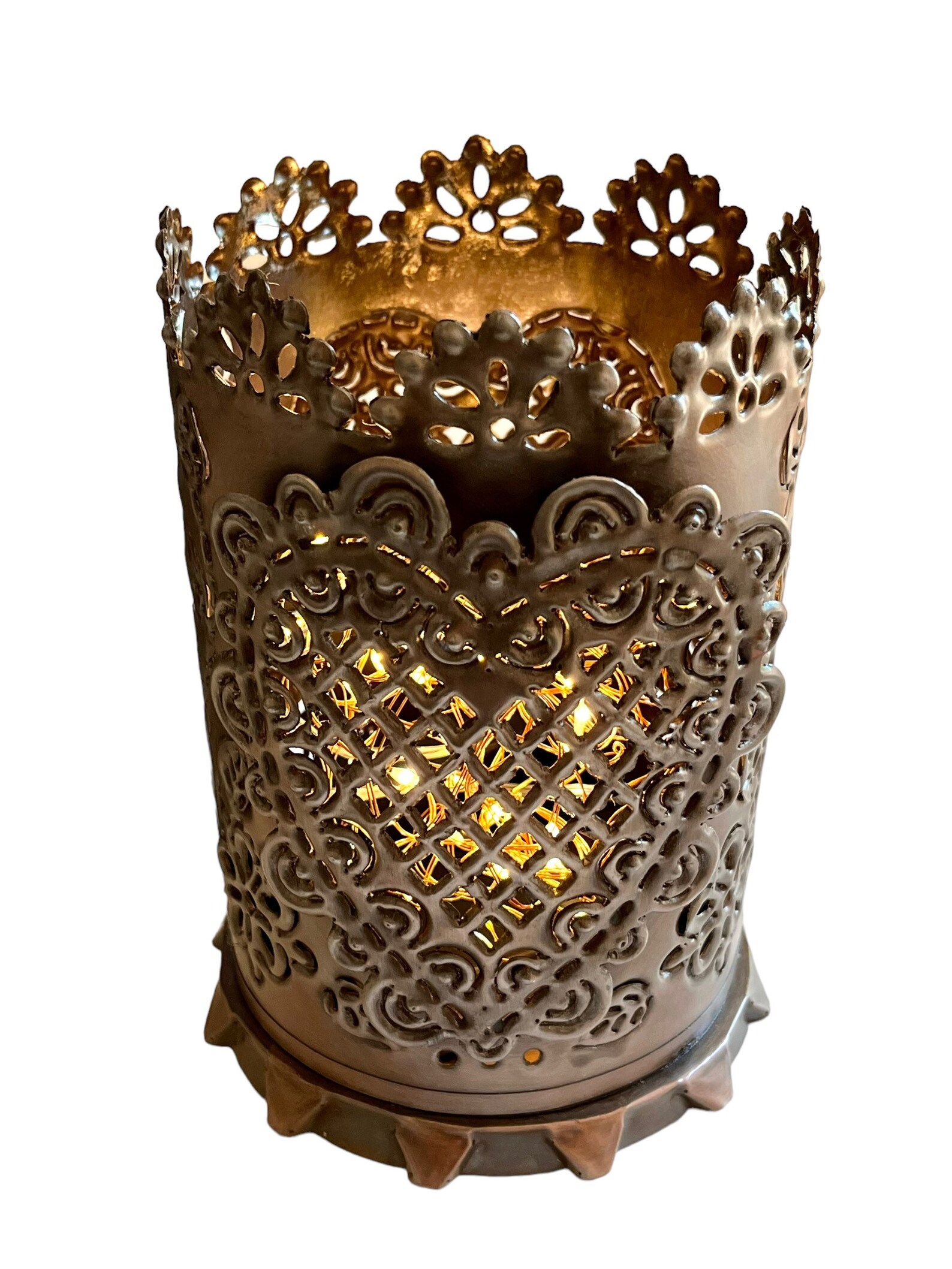 Set 2 Tin SACRED HEART LUMINARIAS Mexican Punched Tin - Etsy