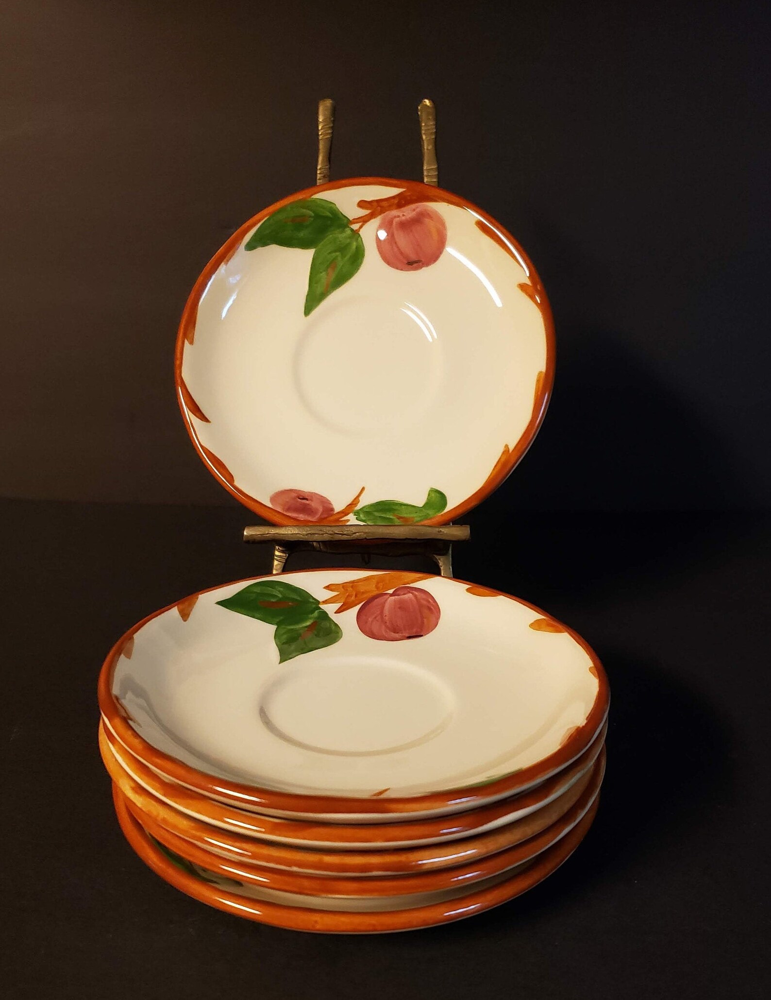 FRANCISCAN Ware Apple Pattern, 5" Saucer, Made in ENGLAND, Vintage ...