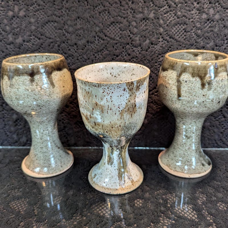 Ceramic Wine Goblet - Etsy
