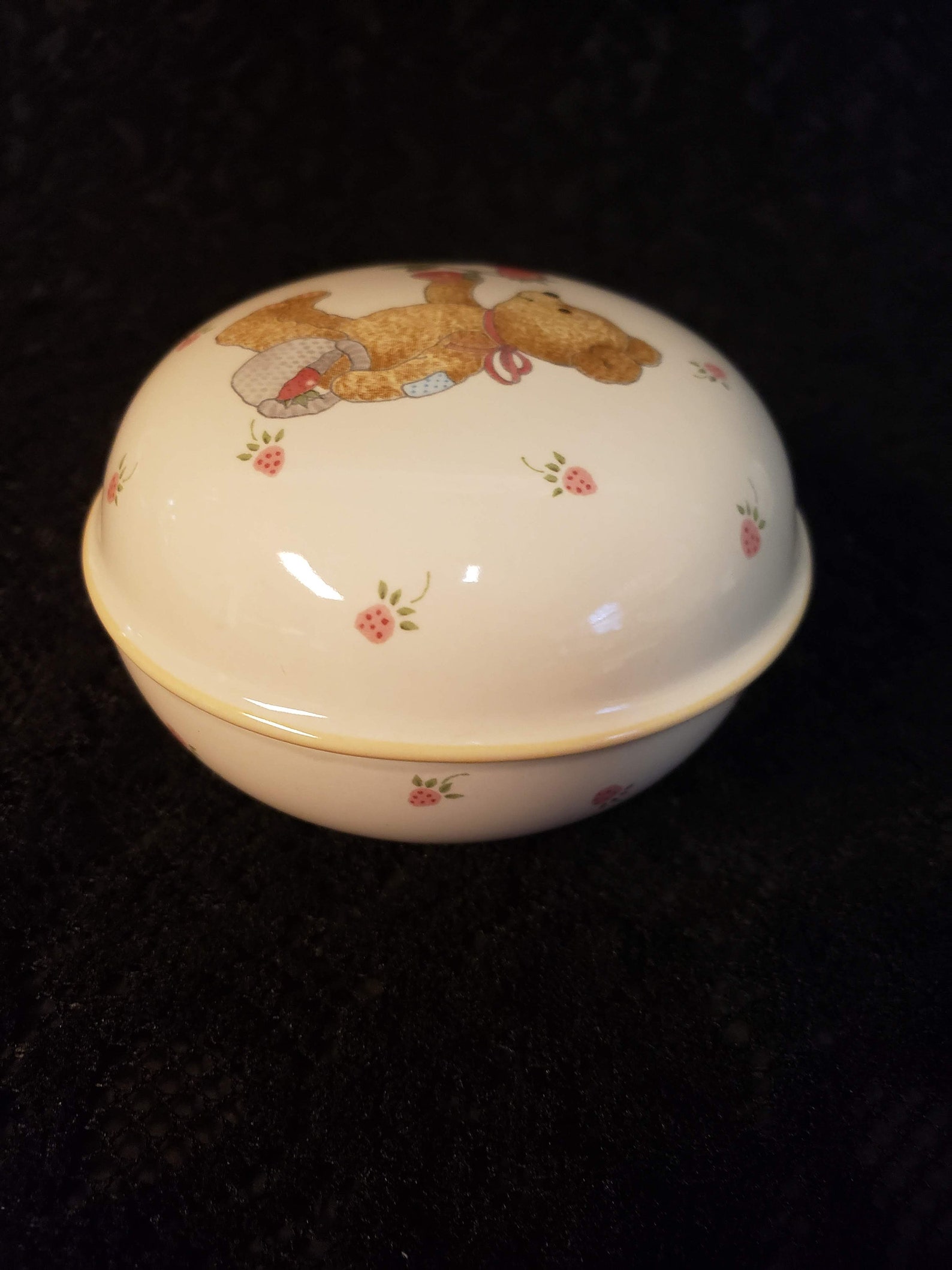 Mikasa TEDDY Trinket Box, Covered Box 4 1/2", Gray Mouse With Basket ...