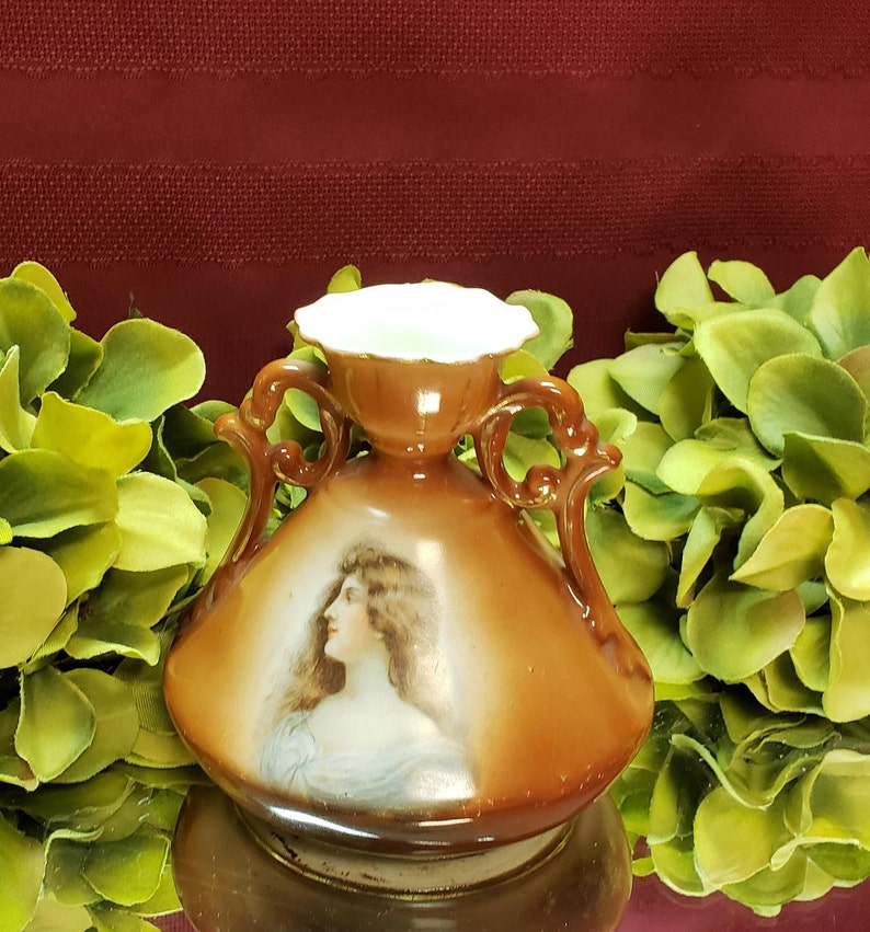 VICTORIAN Austria Vase Porcelain Lady Portrait Bud Vase - Etsy Canada