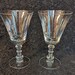 Set of 2 - Rare FOSTORIA Rose Pattern, Etched Hand-blown Crystal Water ...