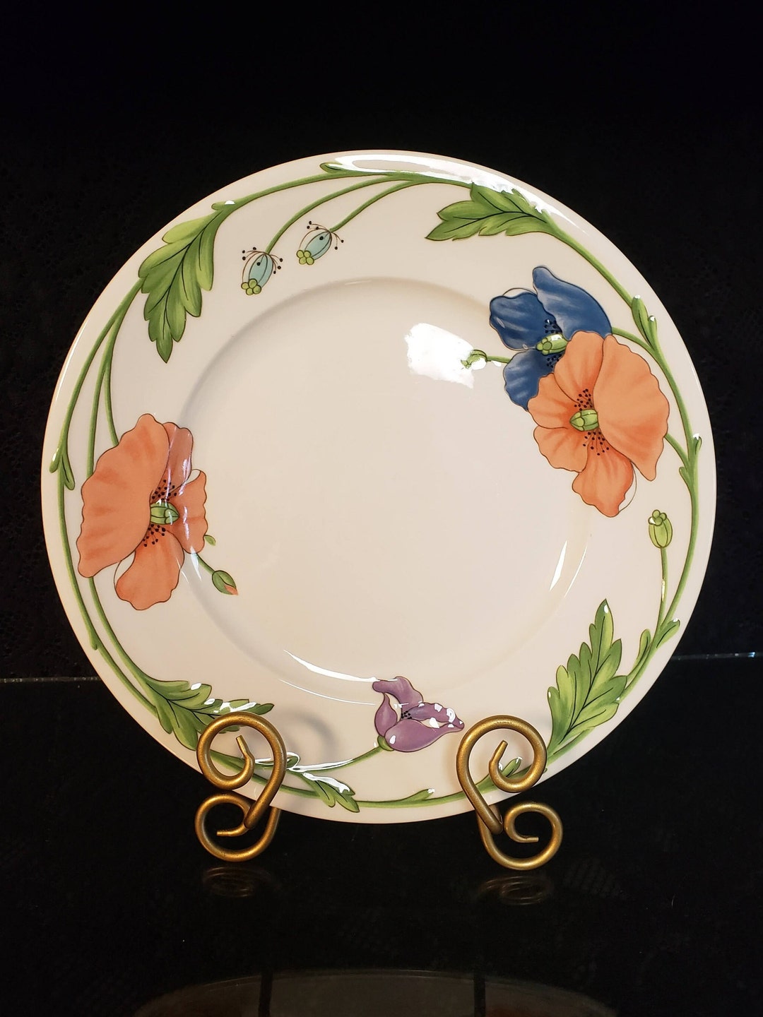Villeroy & Boch, Amapola Pattern, 10.5" Dinner Plates, 9 Available ...