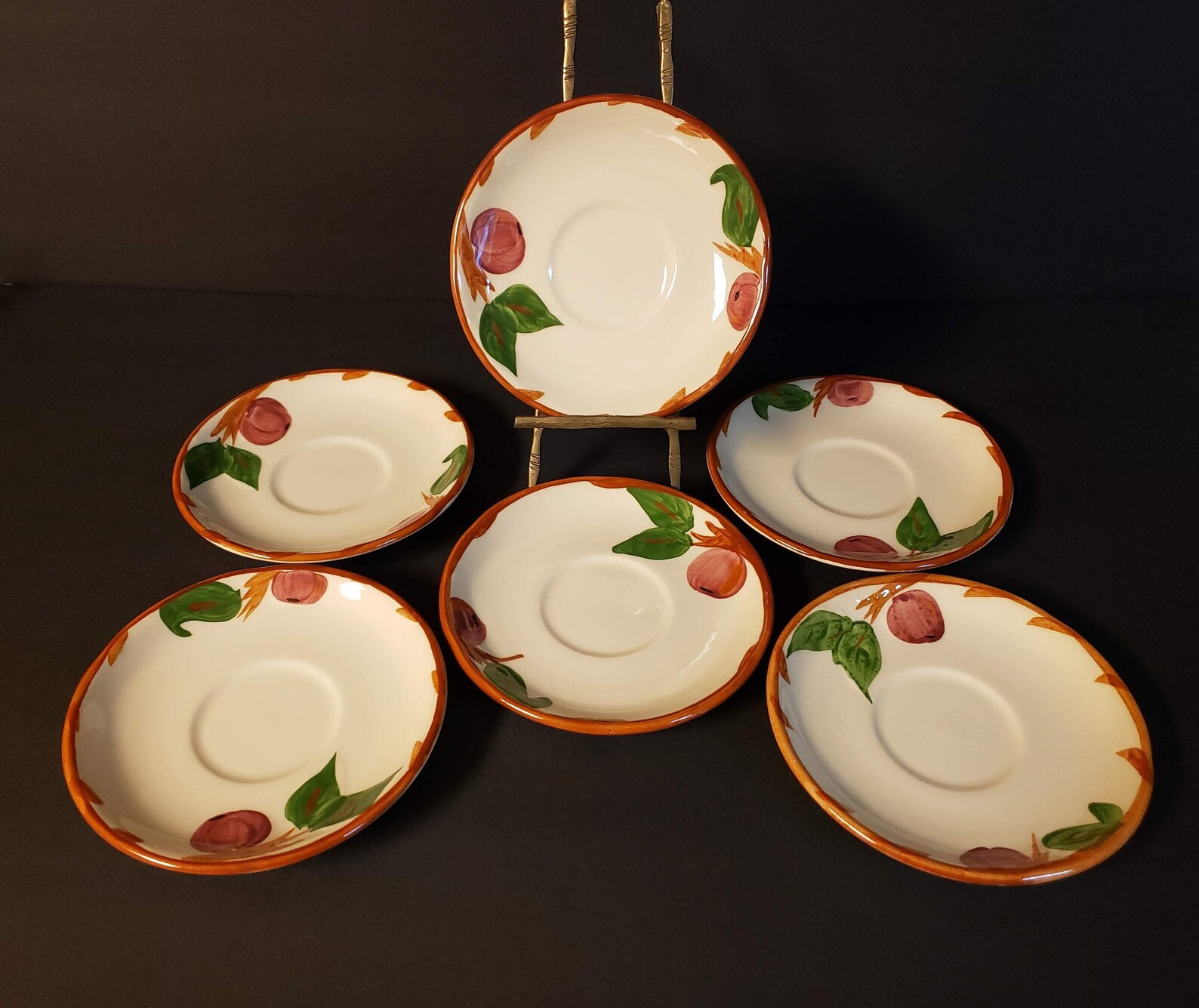 FRANCISCAN Ware Apple Pattern 5 Saucer Made in | Etsy