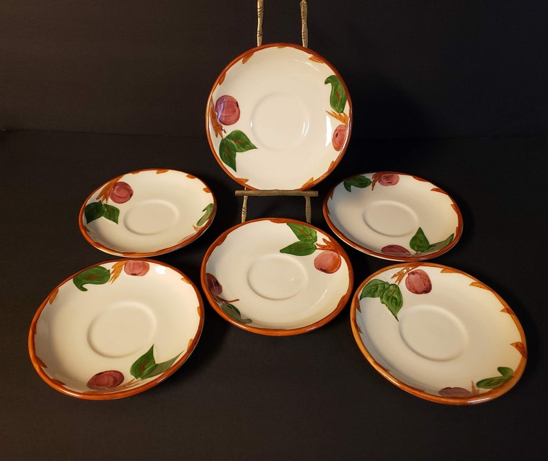 FRANCISCAN Ware Apple Pattern 5 Saucer Made in - Etsy