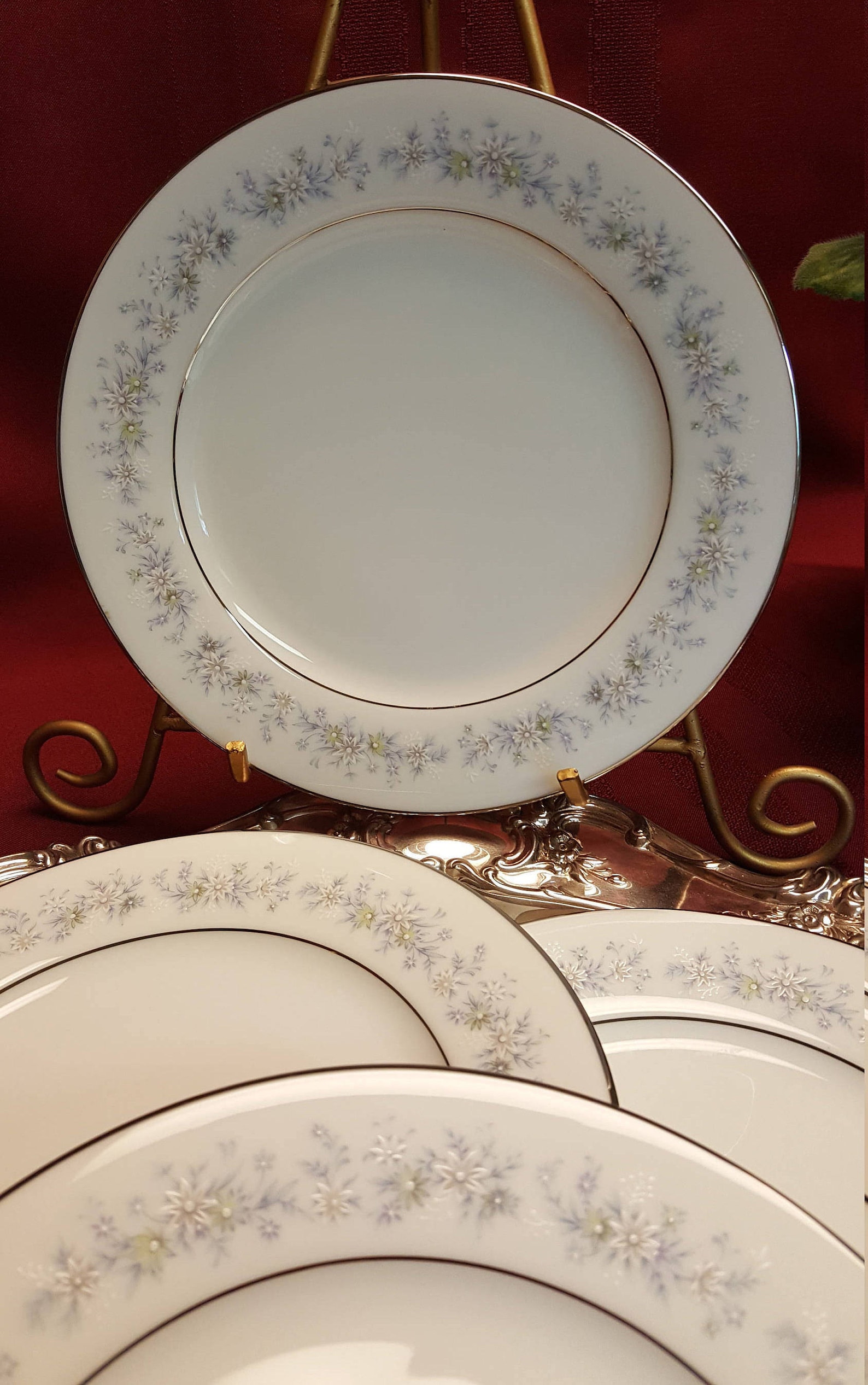 Noritake Marywood China Salad Plates 2181 8.25 White | Etsy