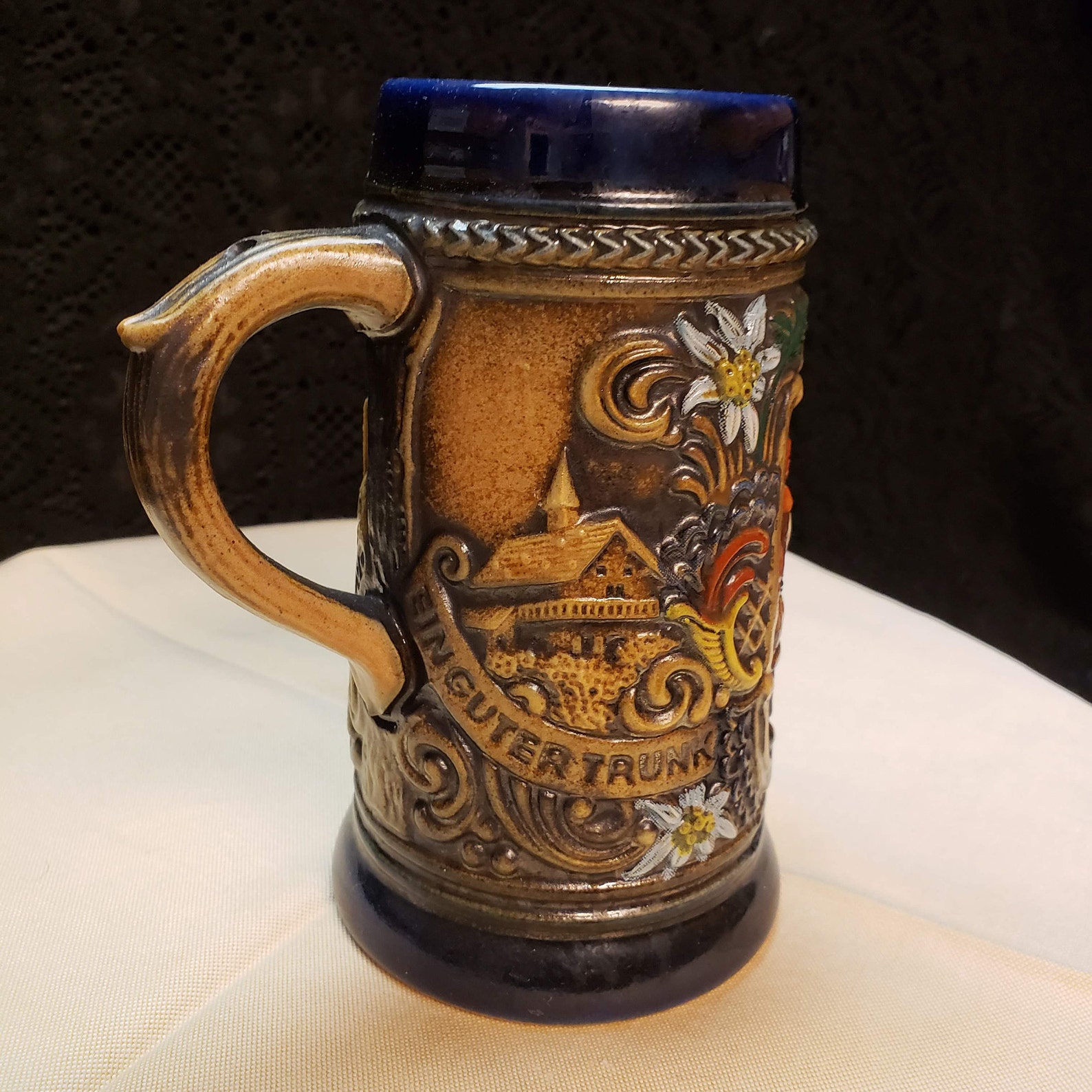 GERZ German Stein, 1970's West German Stone, Open Stein, Ein Gutter ...