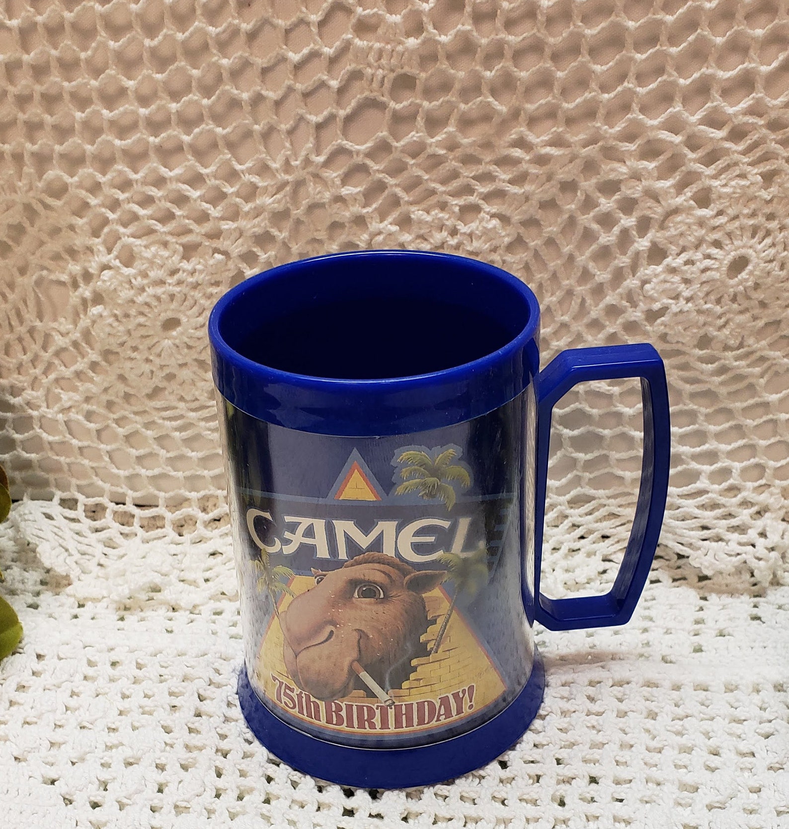 Joe Camel Mug 75th Anniversary Cup Blue Plastic CAMEL | Etsy
