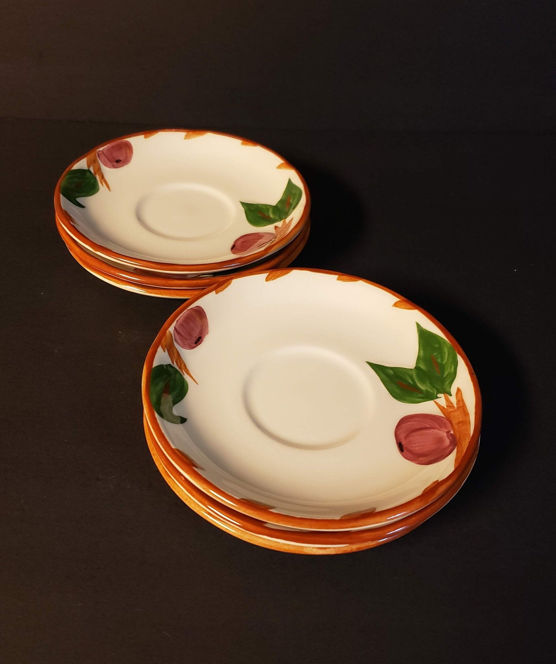 FRANCISCAN Ware Apple Pattern 5 Saucer Made in - Etsy