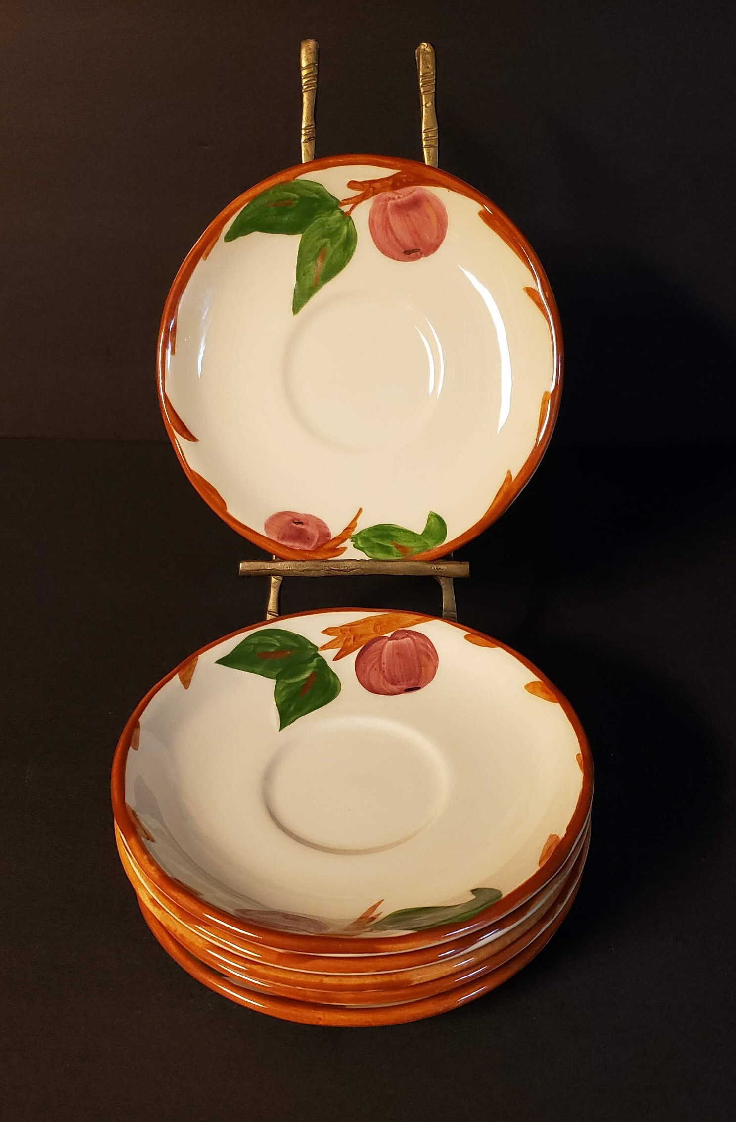 FRANCISCAN Ware Apple Pattern 5 Saucer Made in - Etsy