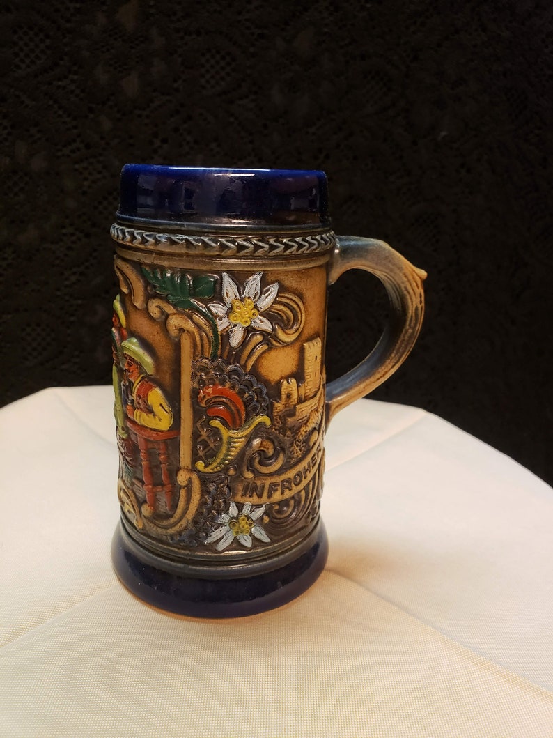GERZ German Stein, 1970's West German Stone, Open Stein, Ein Gutter ...