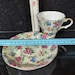 Vintage LEFTON Chintz Floral Hand Painted Teacup & Saucer, #2119 ...