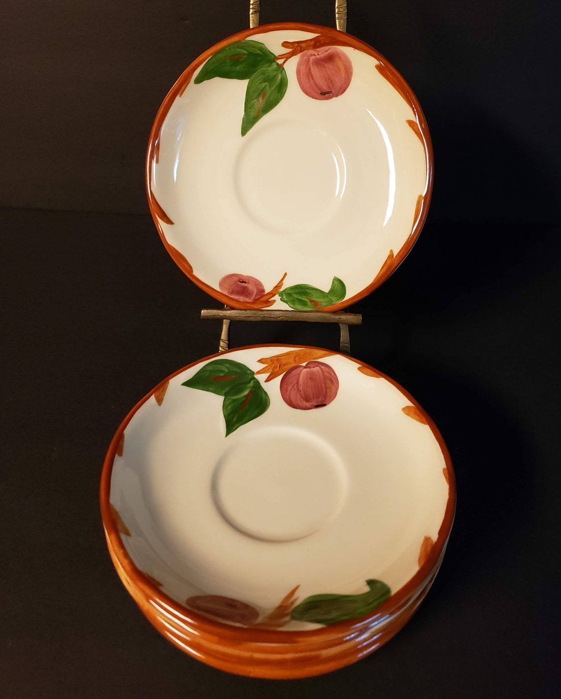 FRANCISCAN Ware Apple Pattern 5 Saucer Made in - Etsy