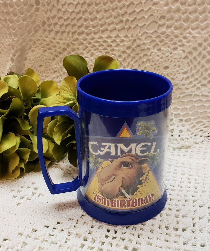 Joe Camel Mug 75th Anniversary Cup Blue Plastic CAMEL | Etsy