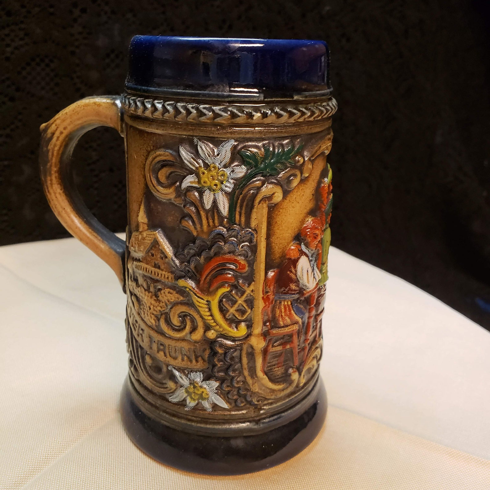 GERZ German Stein, 1970's West German Stone, Open Stein, Ein Gutter ...