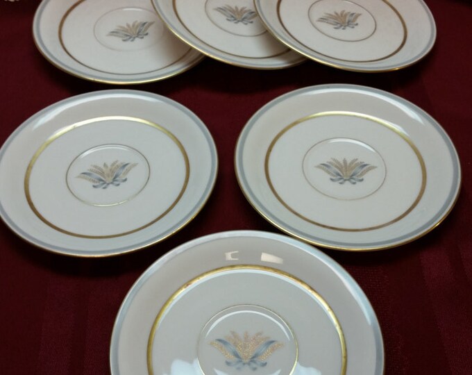 Eschenbach Baronet China, Loraine Pattern, Bavaria Germany White Gray ...