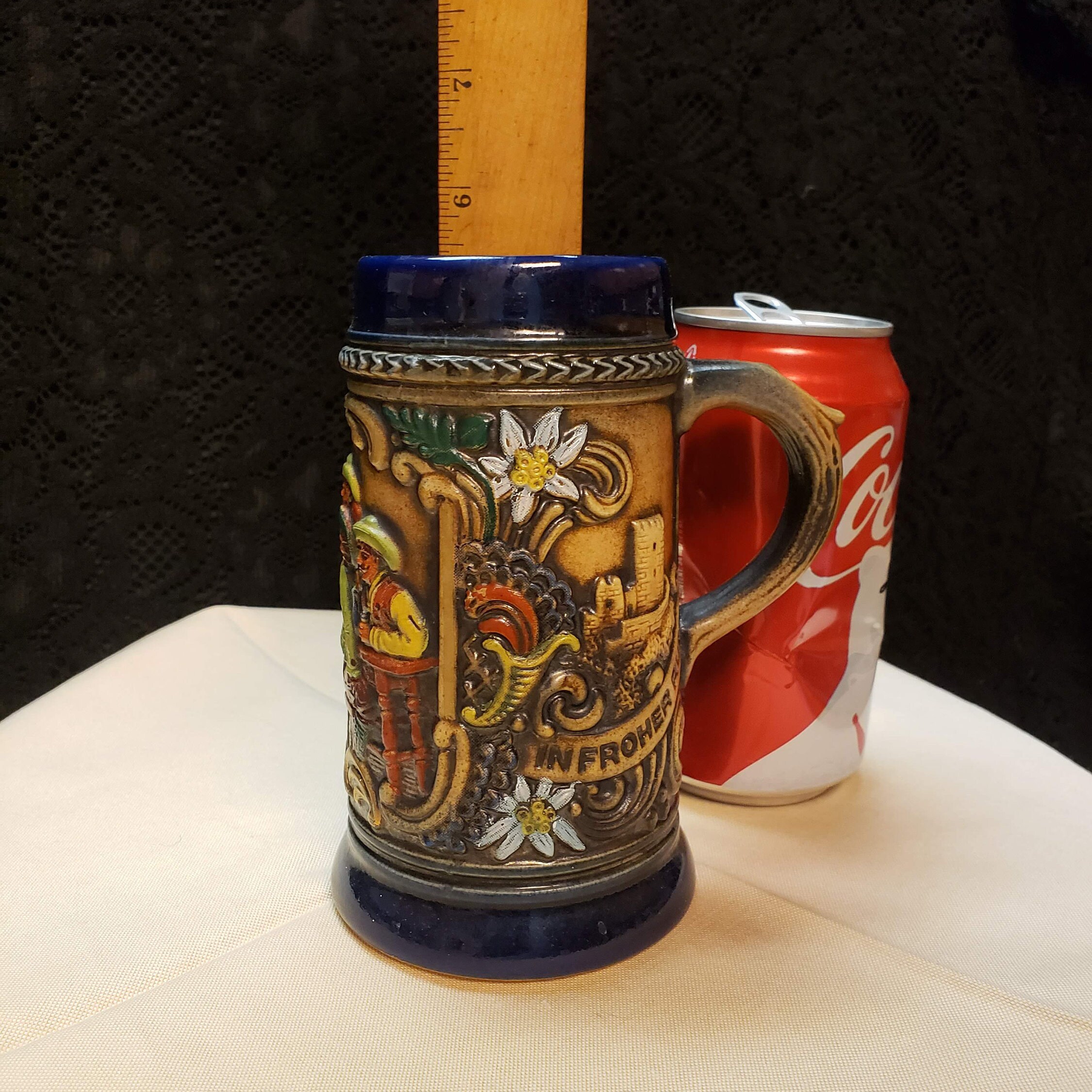 GERZ German Stein 1970's West German Stone Open Stein | Etsy