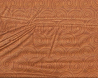 Brown swirl fabric | Etsy
