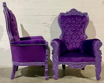 Purple Throne Chair - Etsy